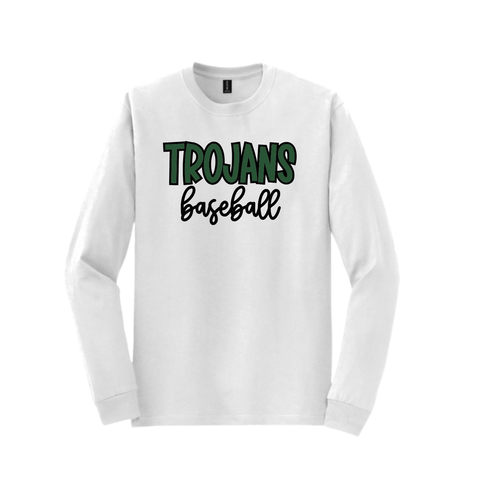 Long Sleeve White Trojan Baseball Tee – Katie Rose Designs