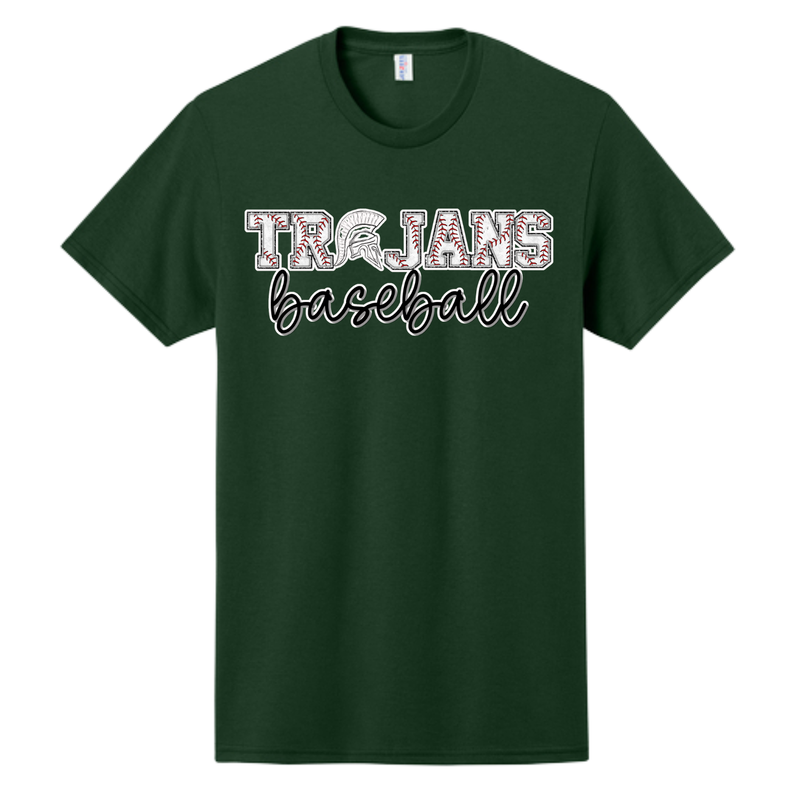 Short Sleeve Green Trojan Baseball Tee – Katie Rose Designs