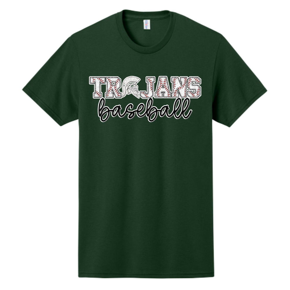 Short Sleeve Green Trojan Baseball Tee – Katie Rose Designs